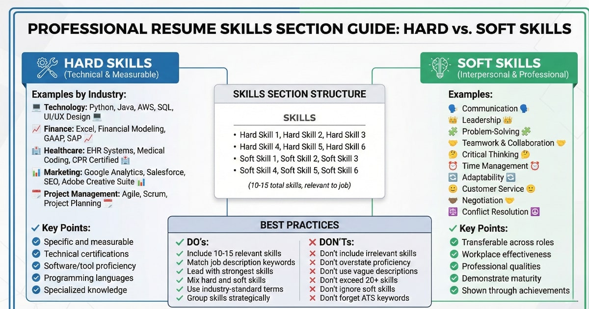 Resume Skills Section: What to Include in 2026 - Elite Resumes